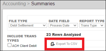 Accounting Summaries – Centrex Software