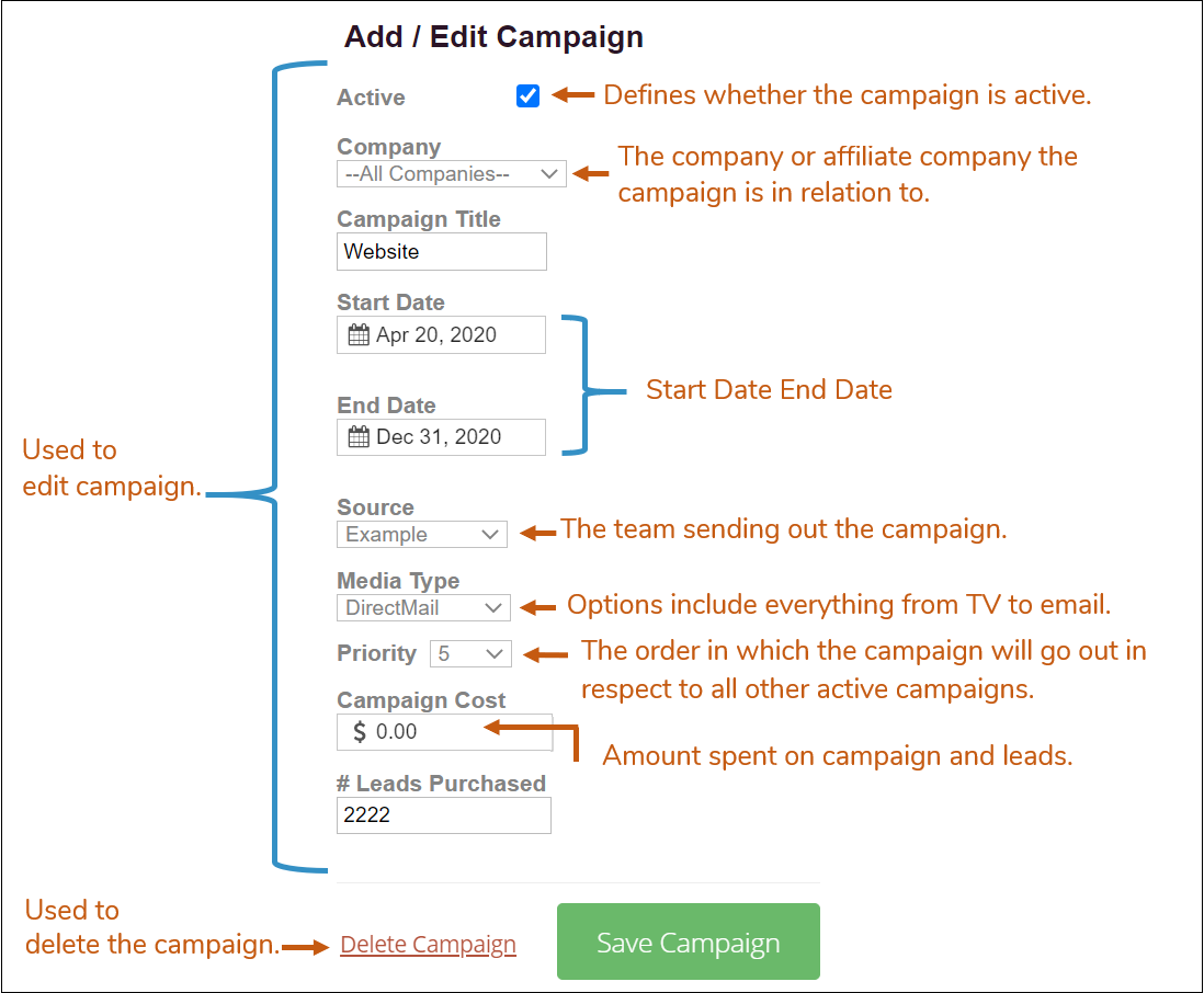 Campaigns – Centrex Software