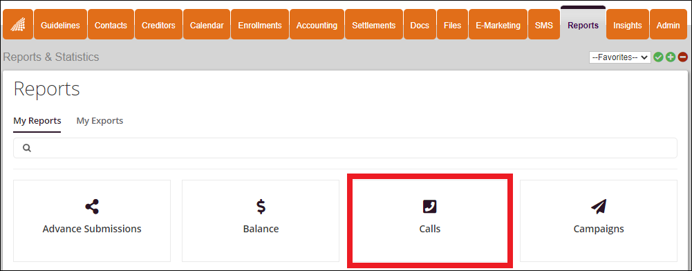 Calls Report – Centrex Software