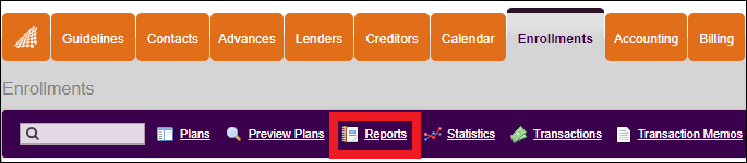 Enrollment Reports – Centrex Software