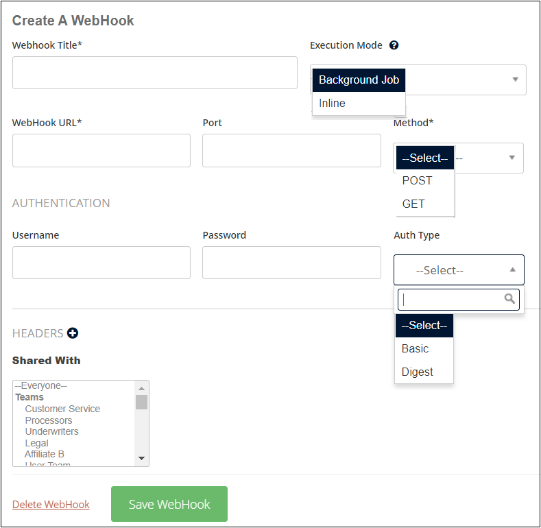 WebHooks – Centrex Software