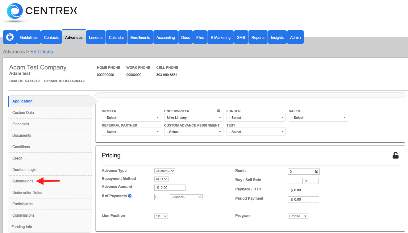 Sending a Lender Submission Via Email – Centrex Software